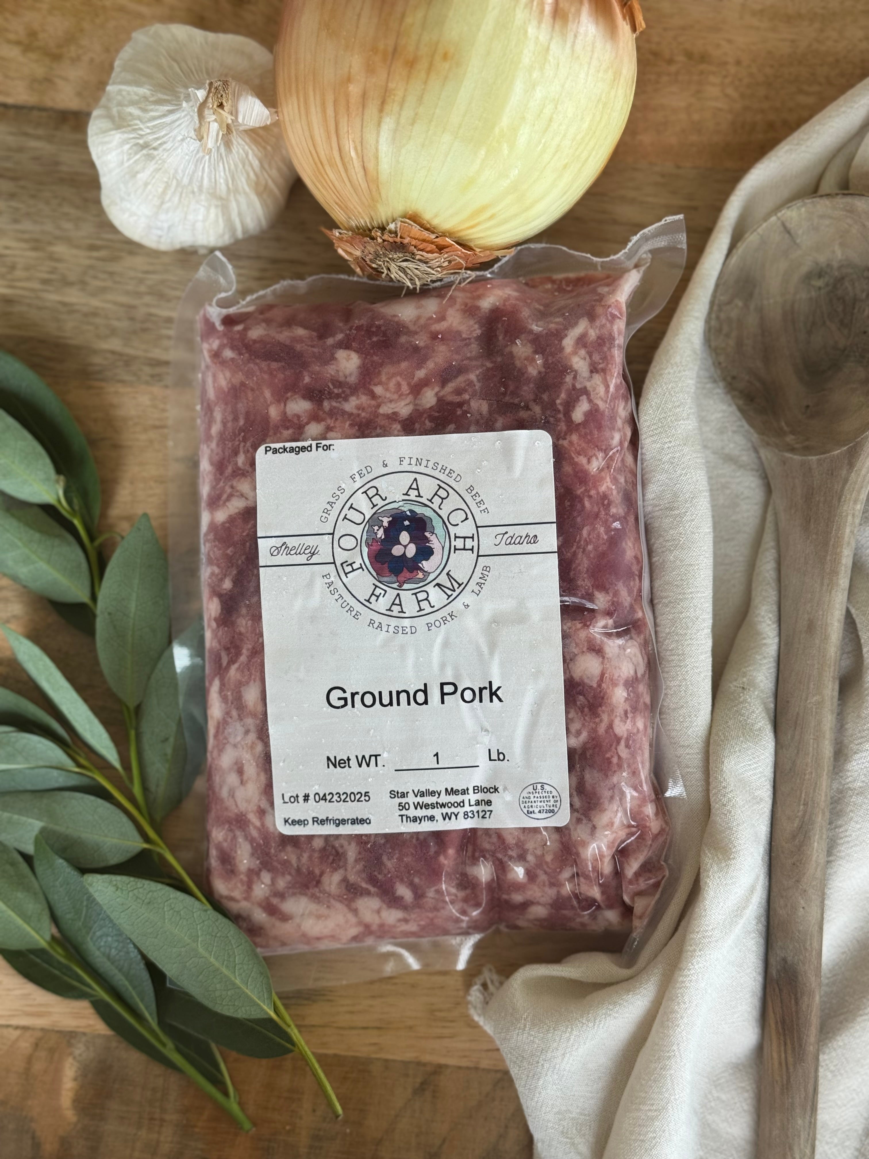 Pastured Raised Ground Pork | Four Arch Farm