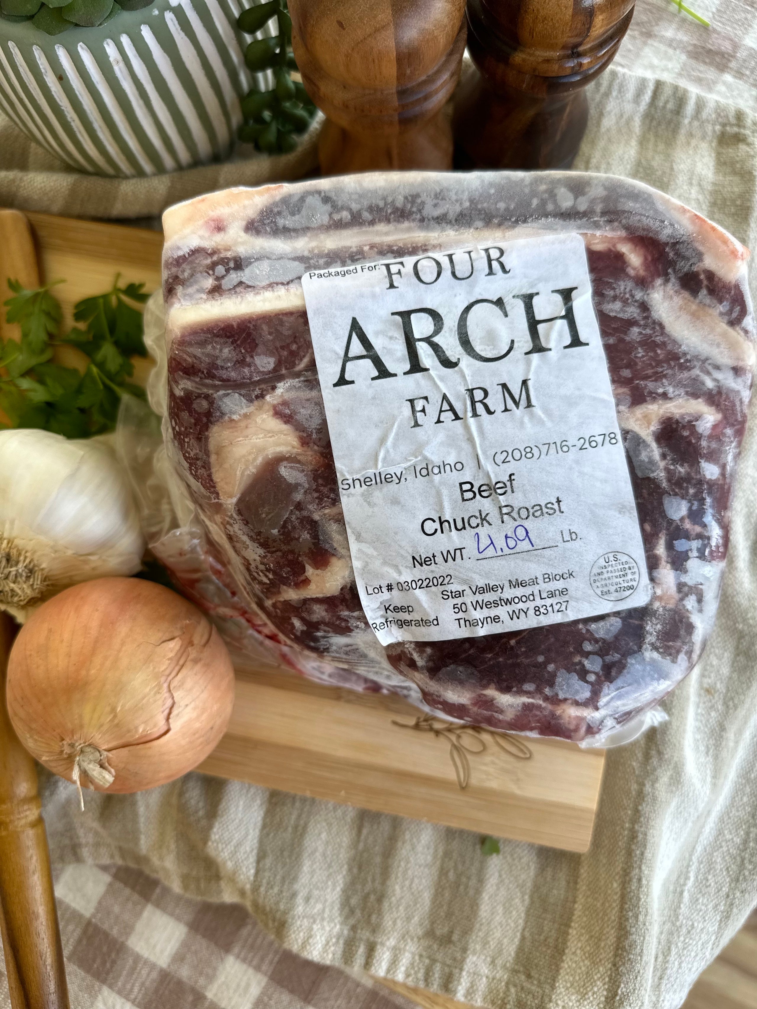 Grassfed Beef Chuck Roast | Four Arch Farm
