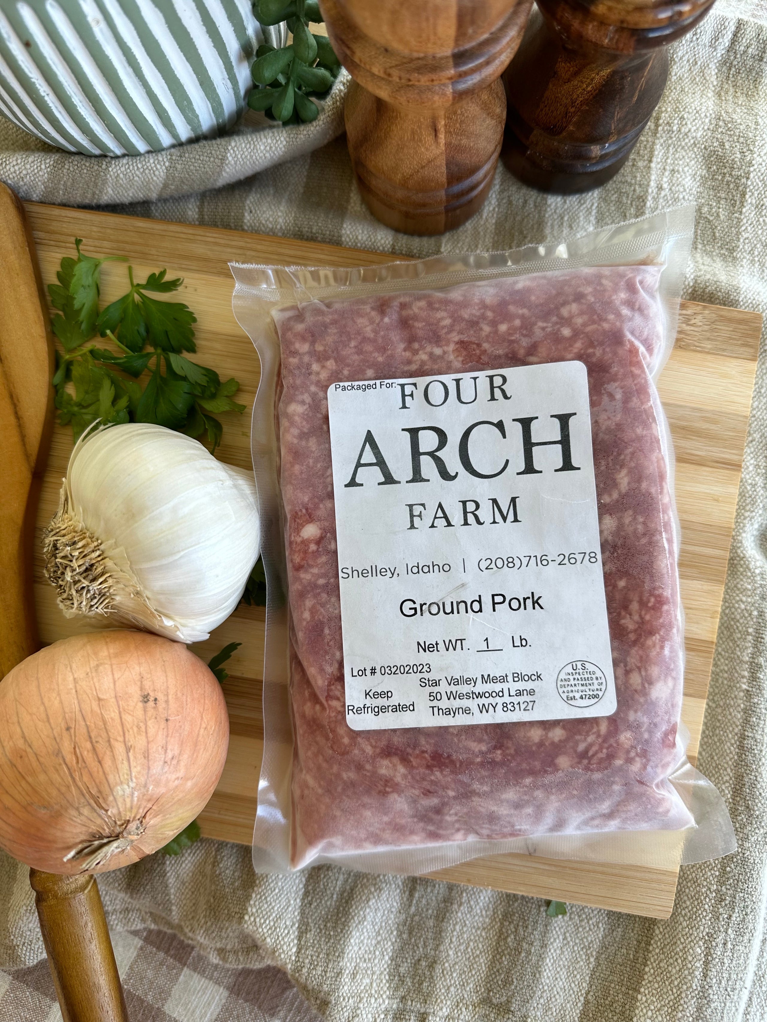 Pastured Raised Ground Pork | Four Arch Farm
